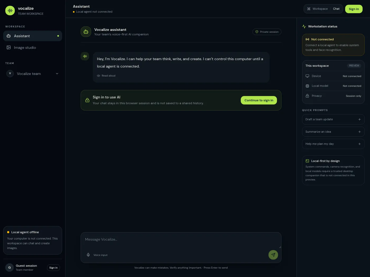 Vocalize AI Assistant