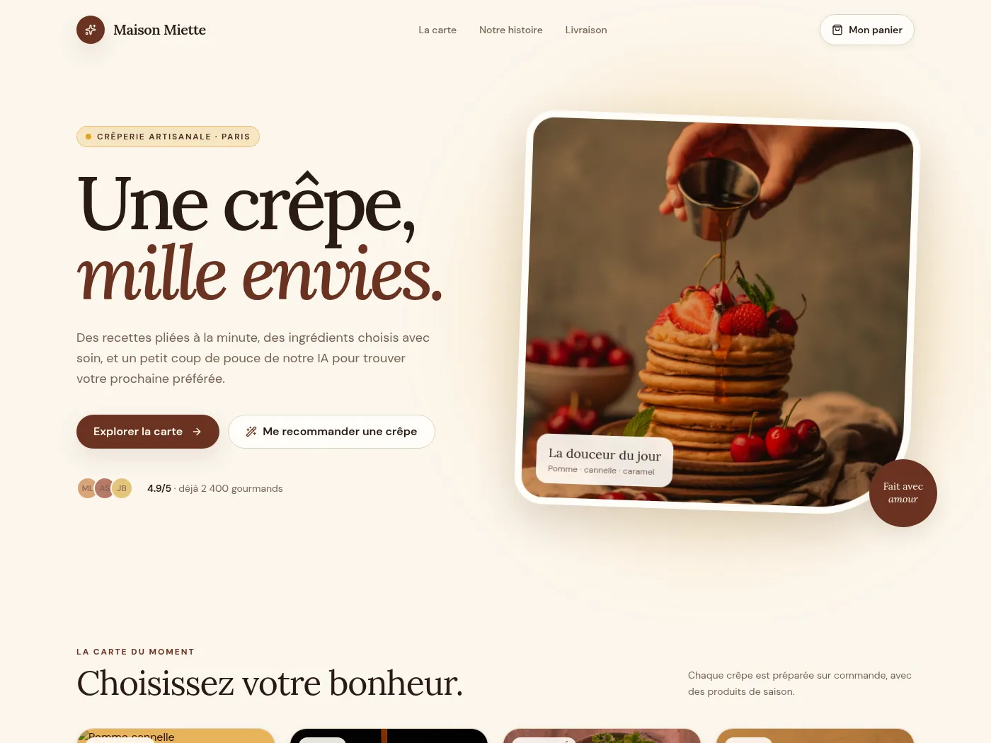 AI Crêpe Shop
