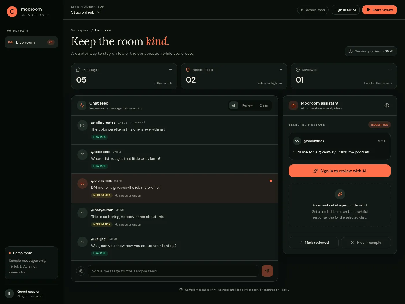TikTok AI Moderator