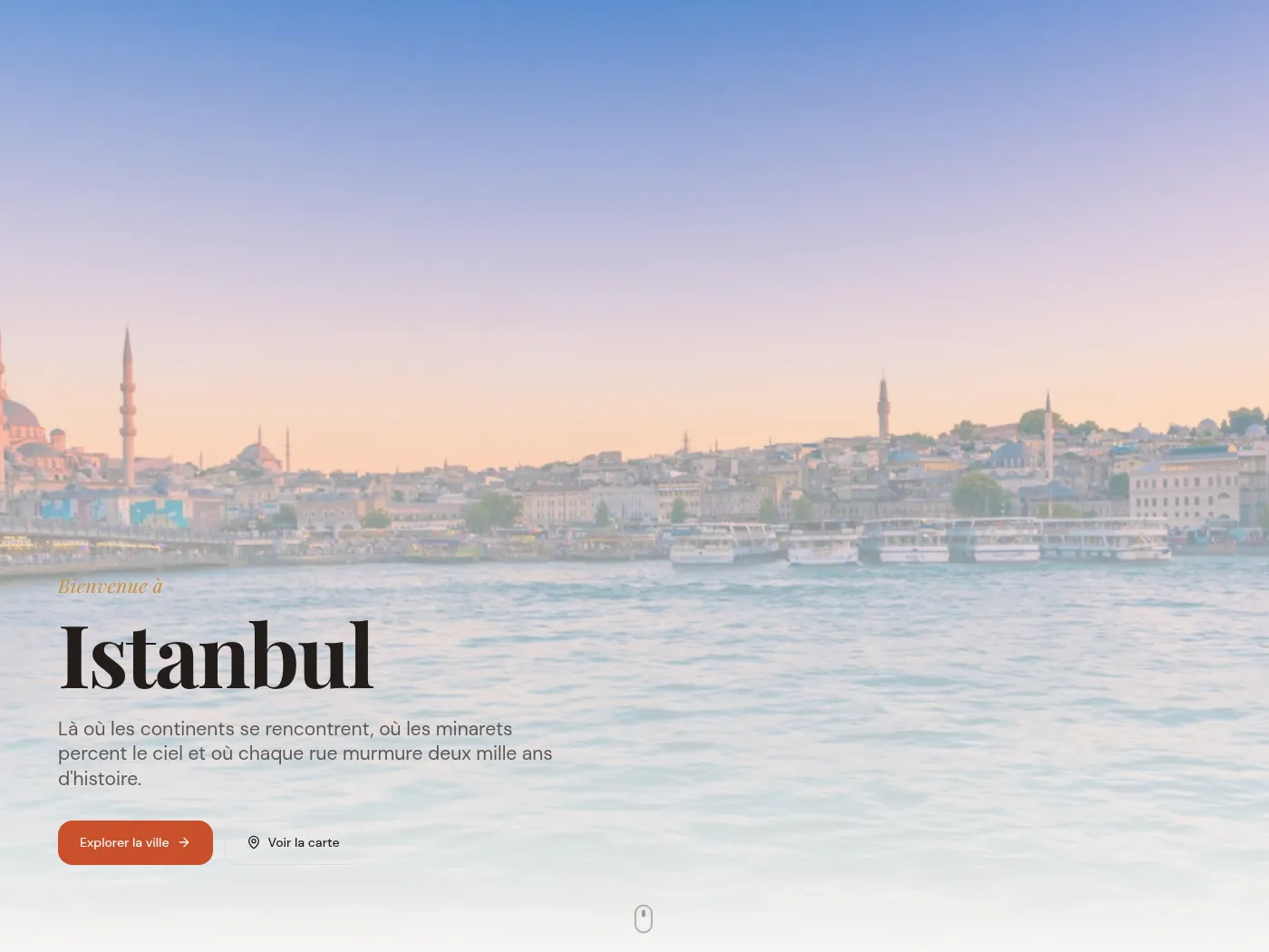 Istanbul Welcome Page