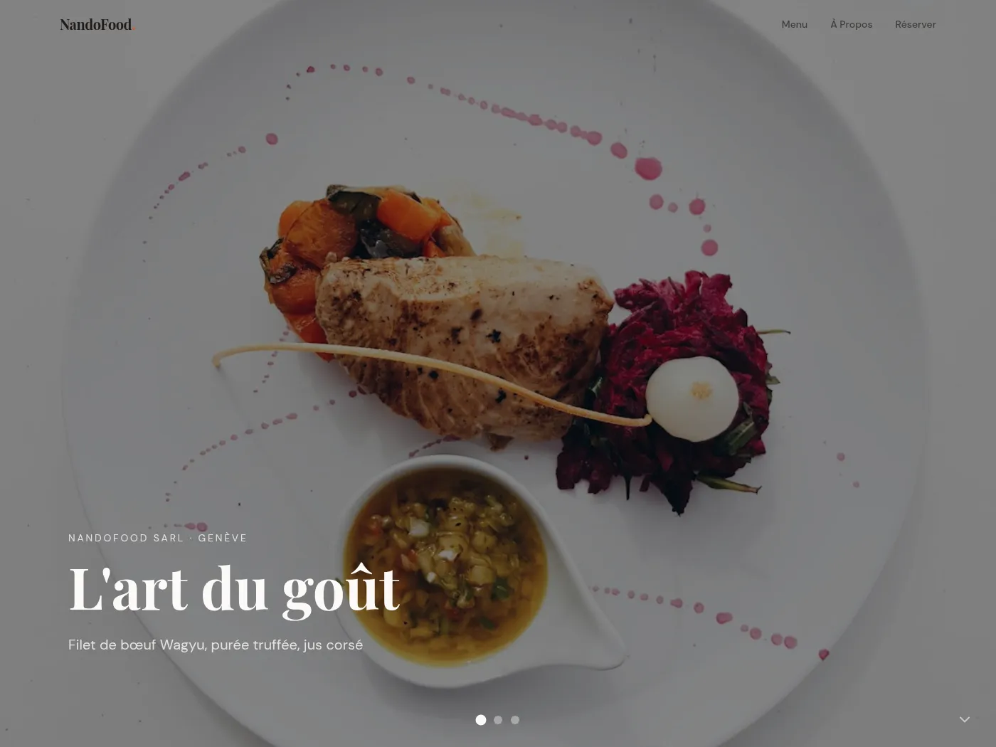 NandoFood Restaurant Site