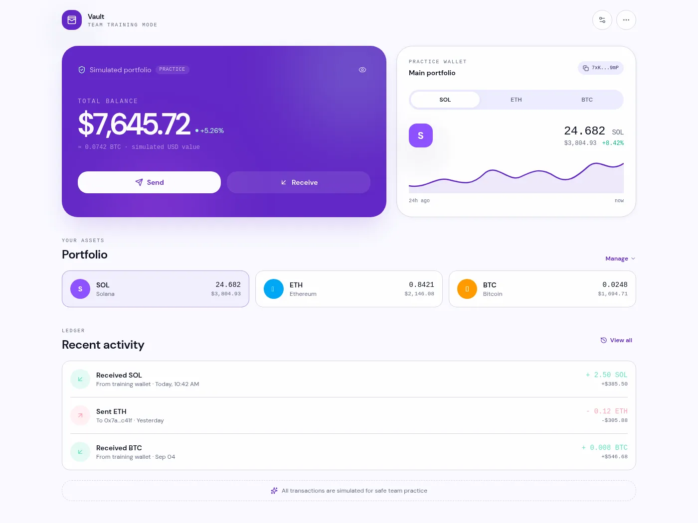 Phantom Wallet Simulator