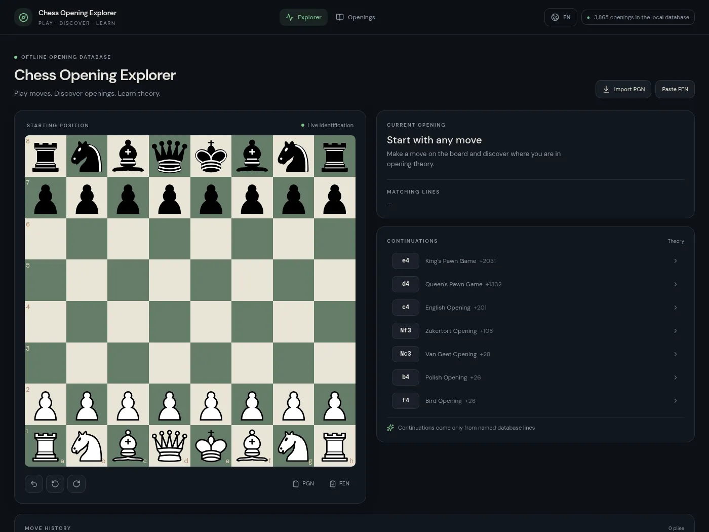 Chess Opening Explorer