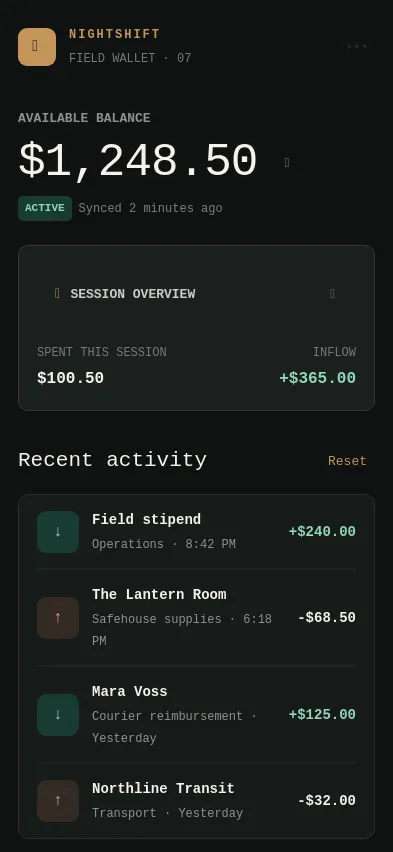LARP Wallet Simulator