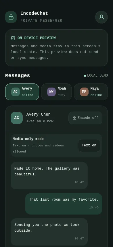 EncodeChat Secure Messenger