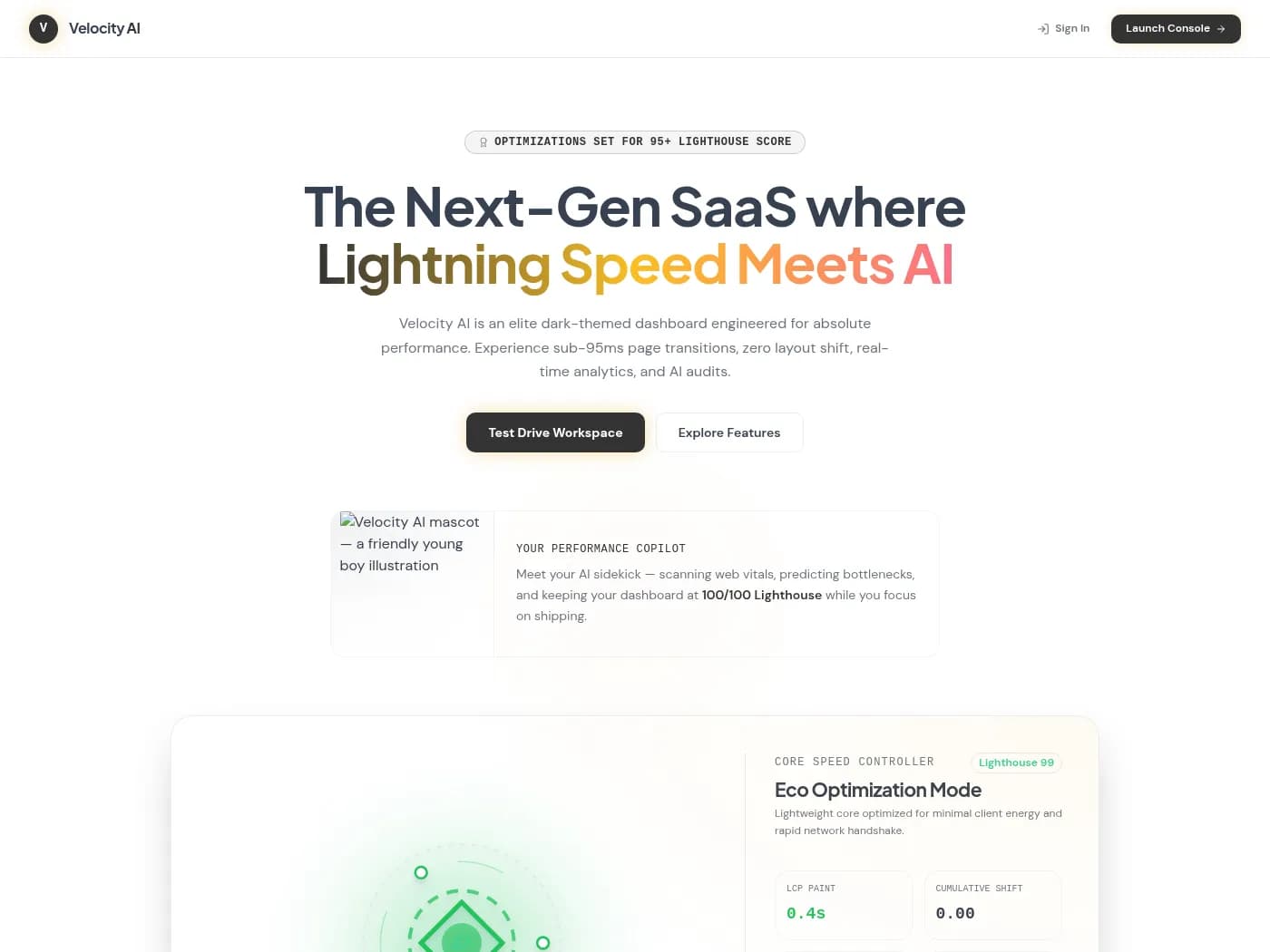Velocity AI Dashboard