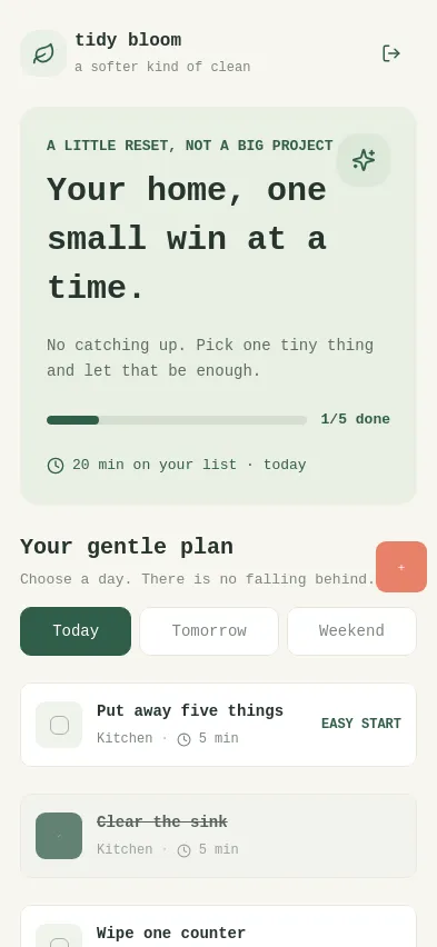 ADHD Home Cleanup App