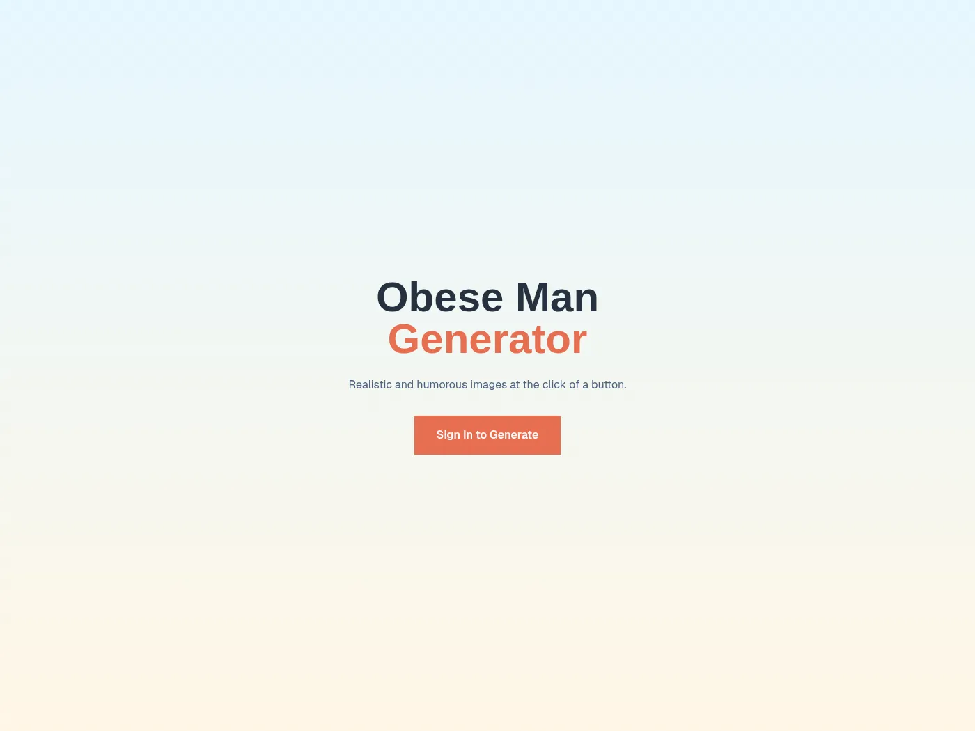 Obese Man Image Generator