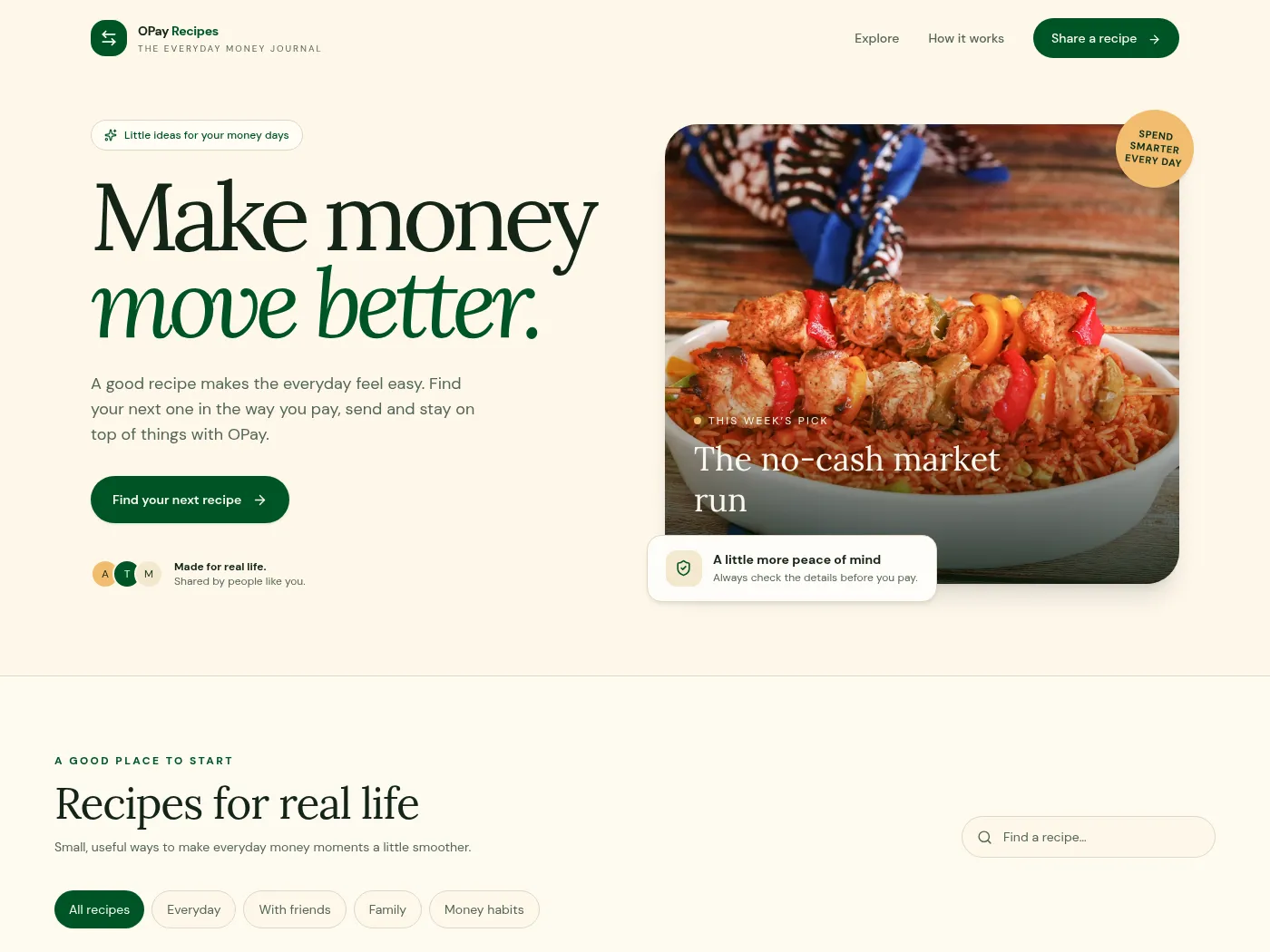 OPay Recipes Hub