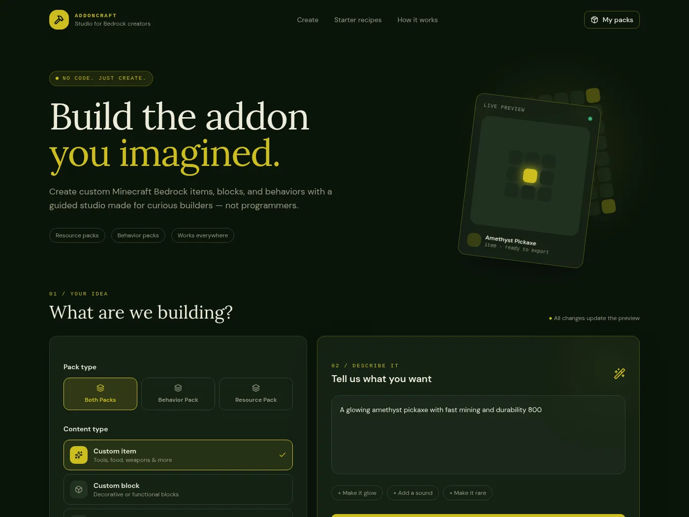 AddOnCraft Studio