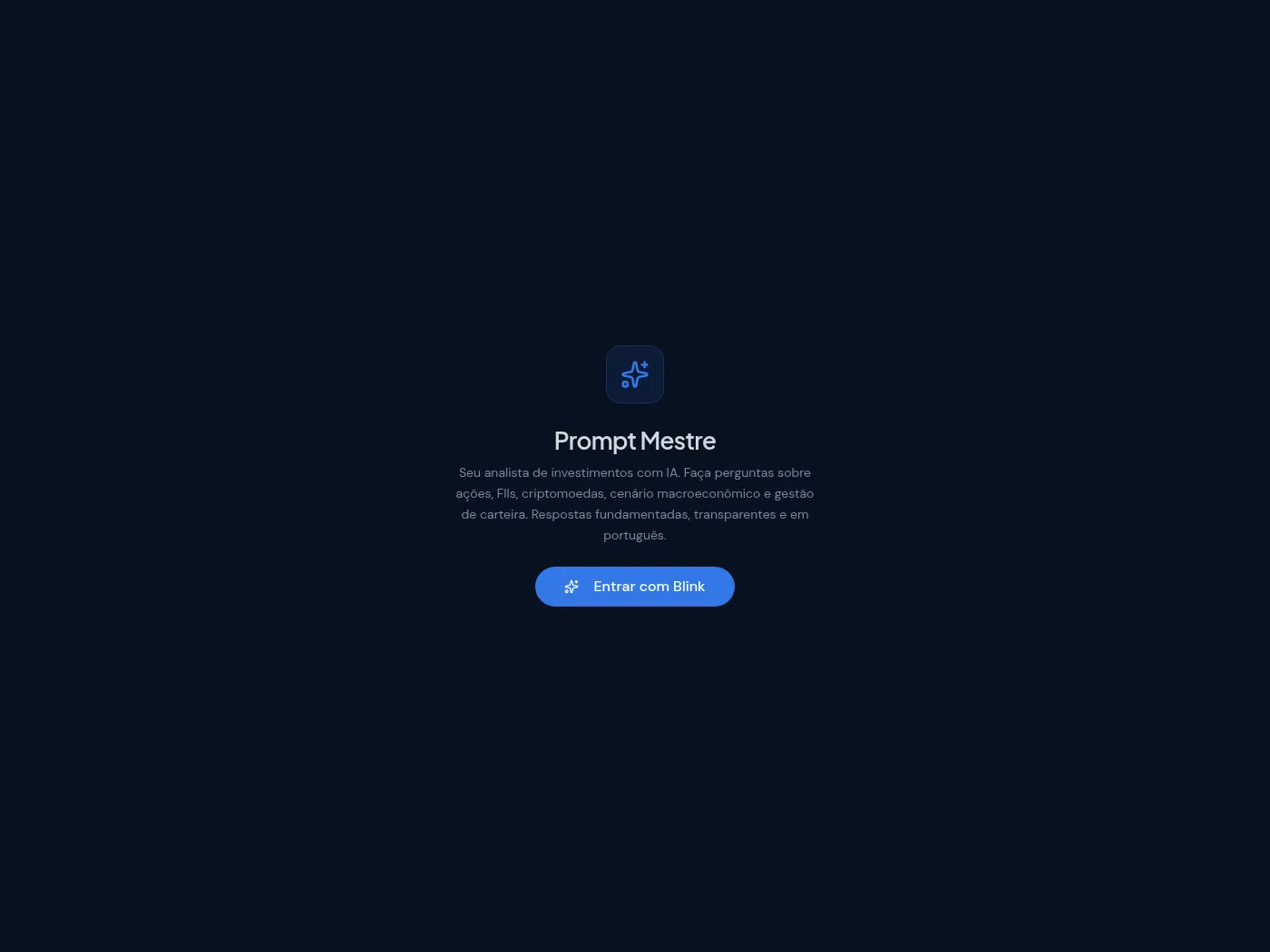 Prompt Mestre AI Invest