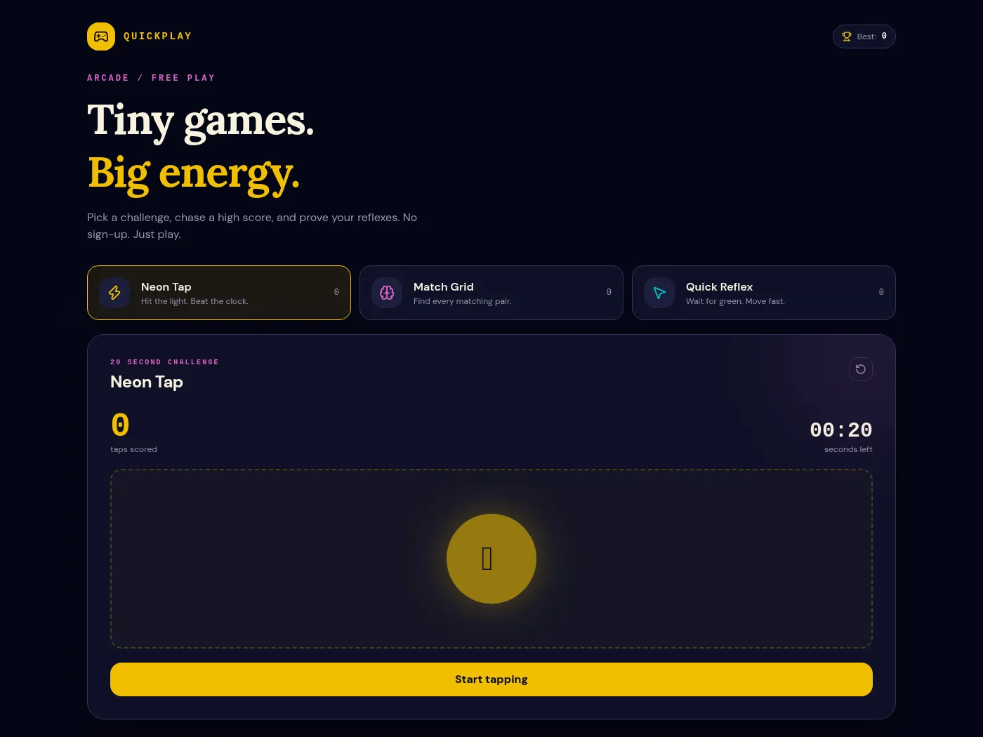 QuickPlay Arcade