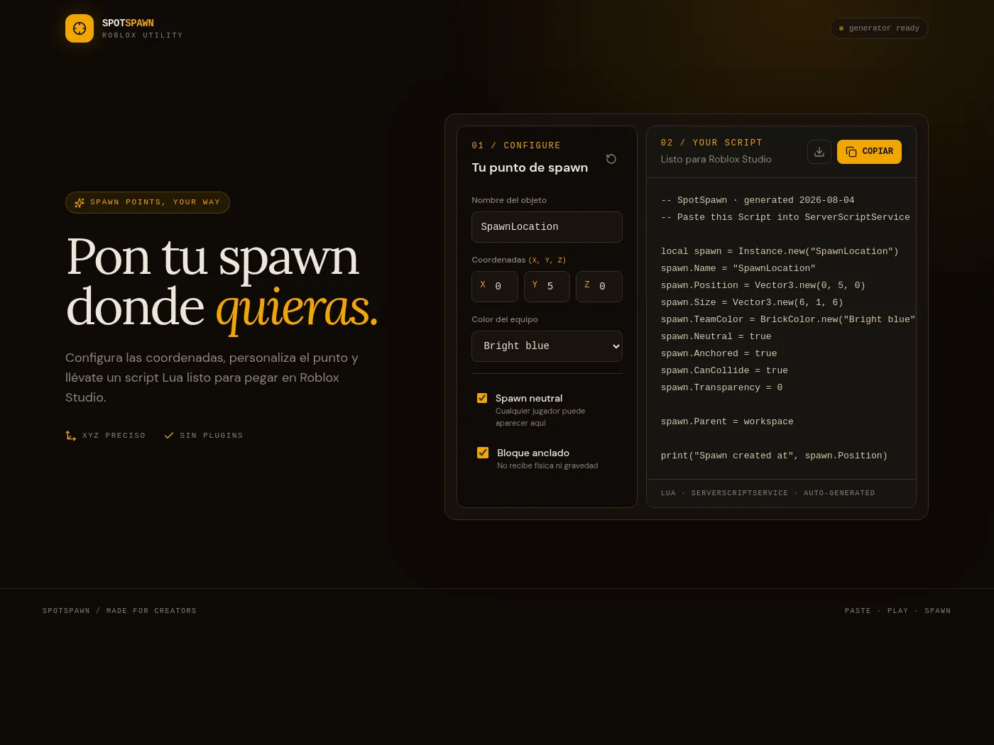 SpotSpawn