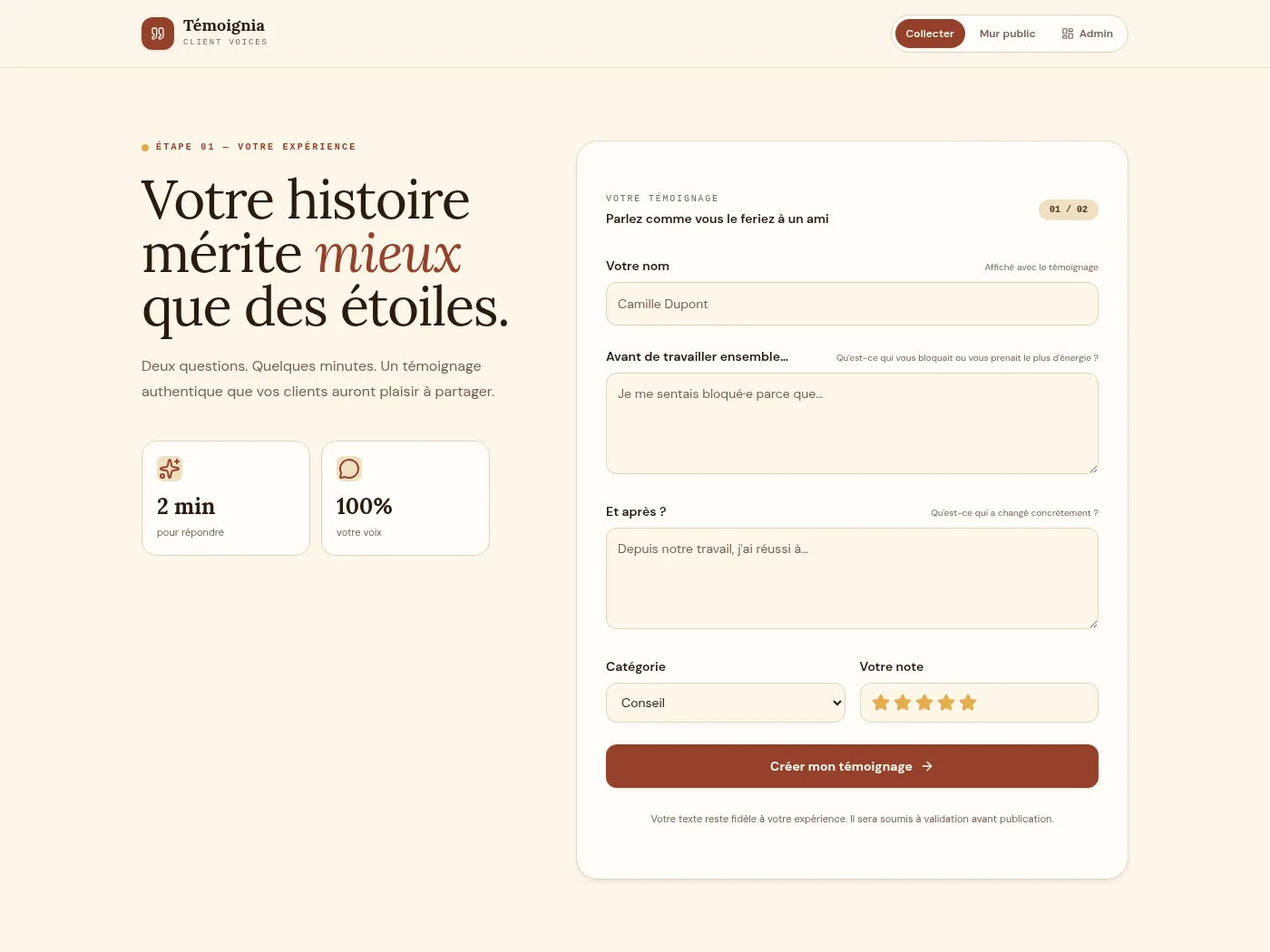 Témoignage AI Collector