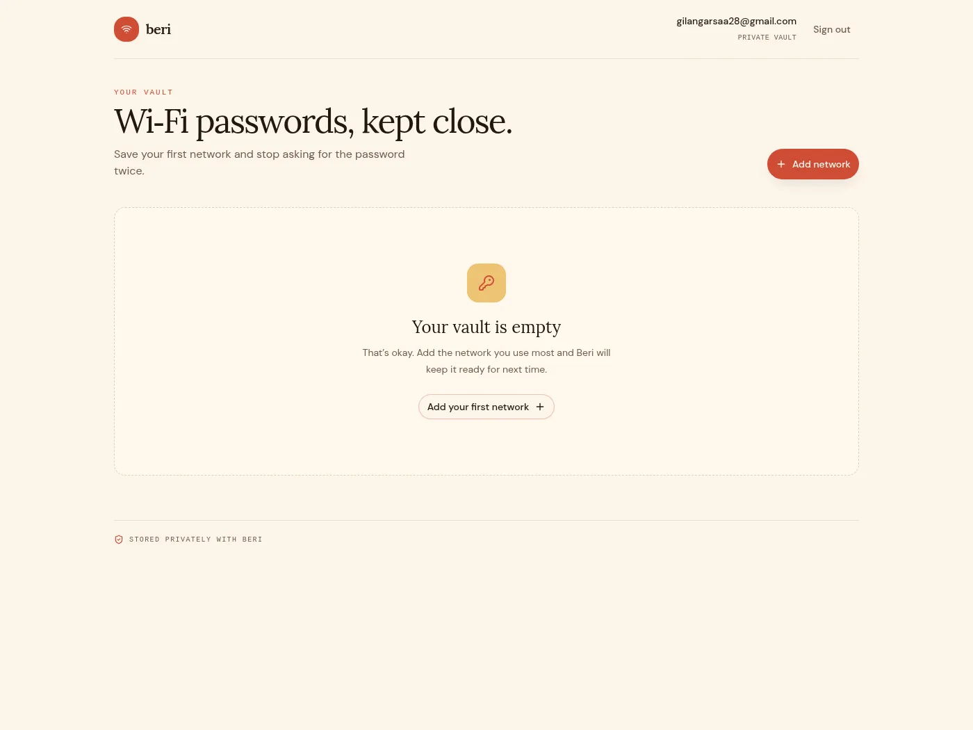 Beri WiFi Passwords