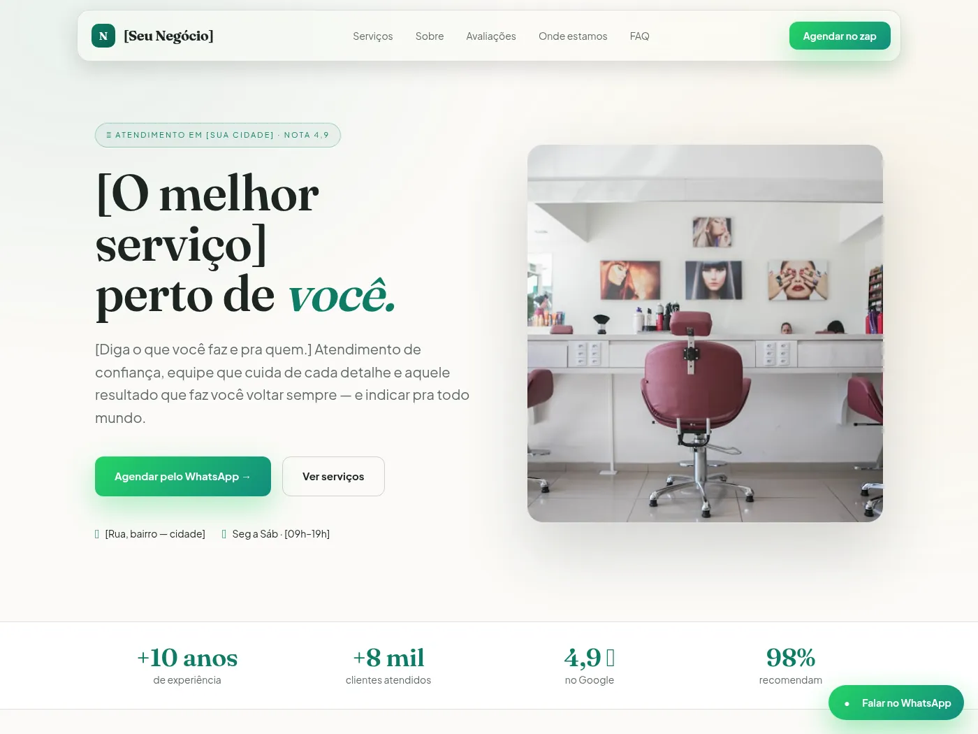 LP Negócio Local — TurboSaaS