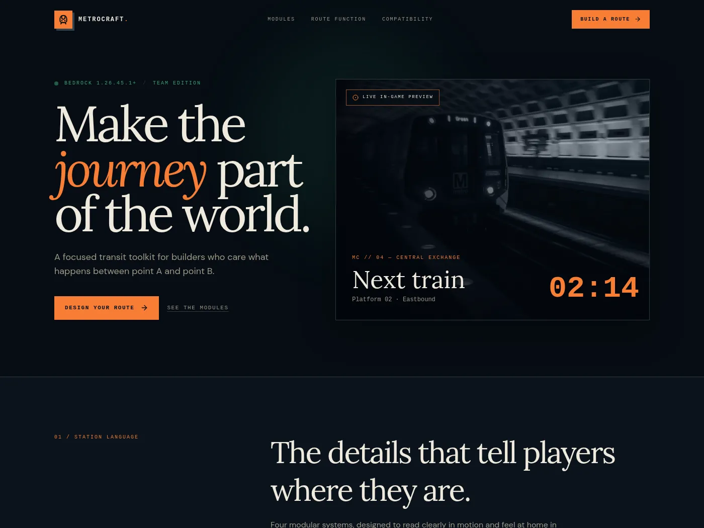 MetroCraft Addon Suite