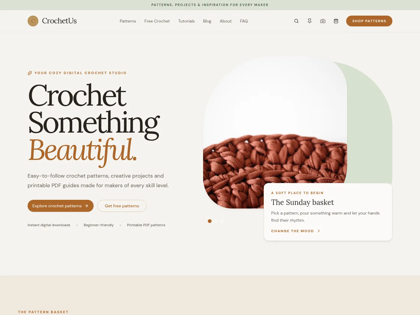 CrochetUs Premium Brand Website