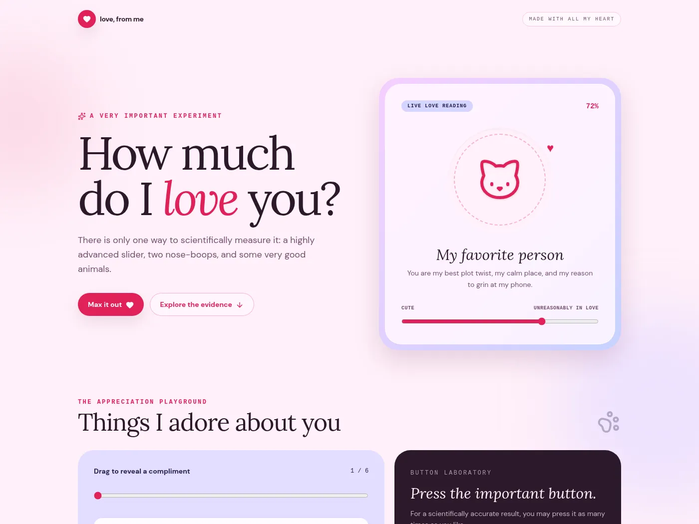 Love Slider Playground