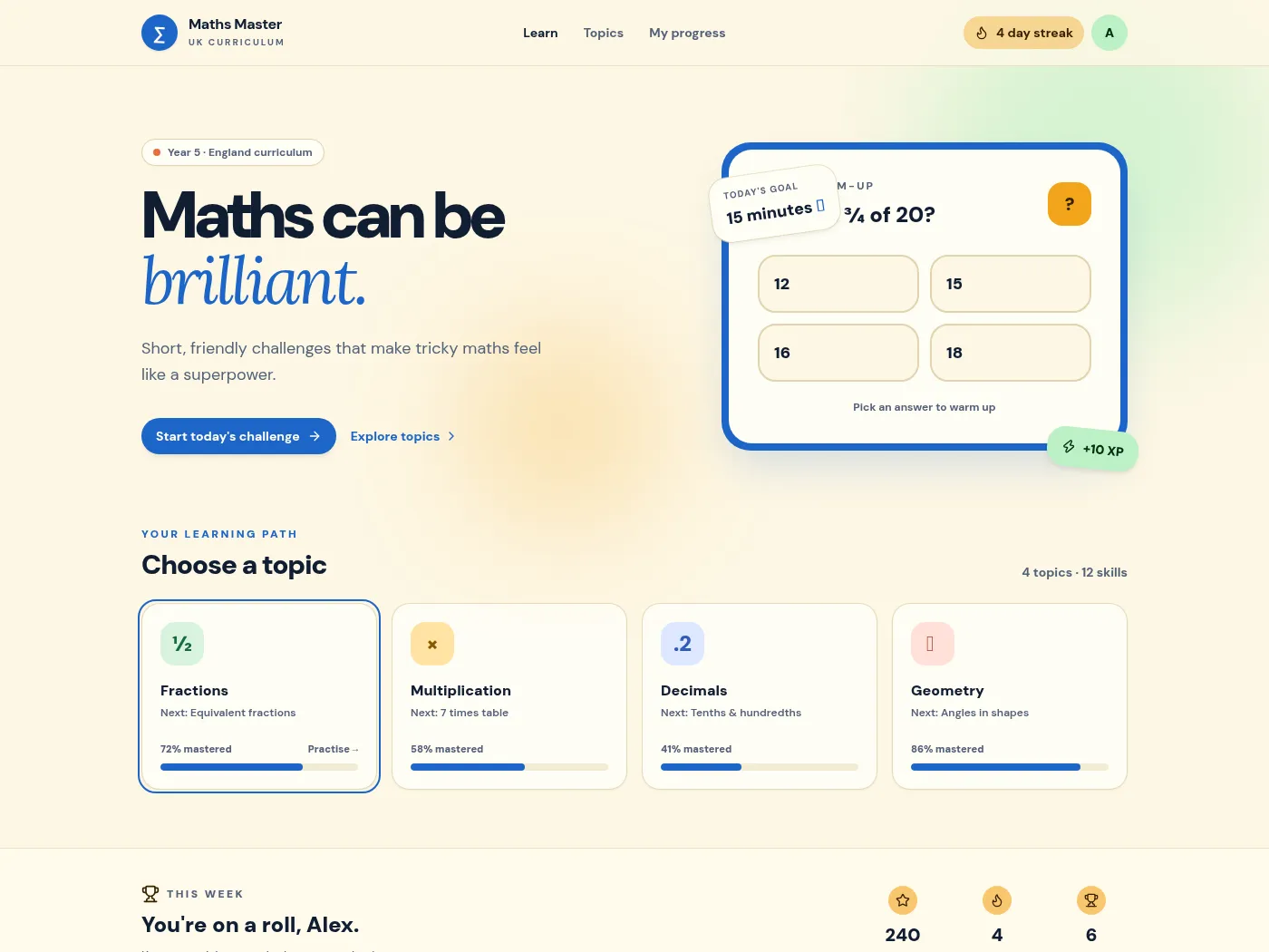 Maths Master UK Kids