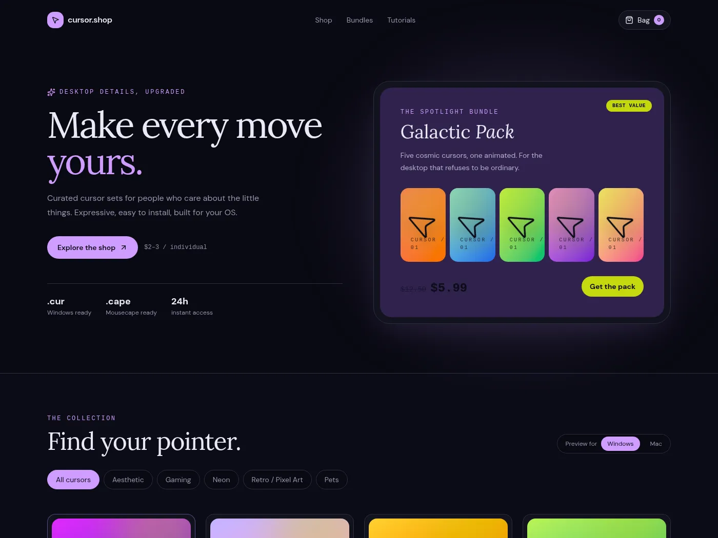 Cursor Shop Studio