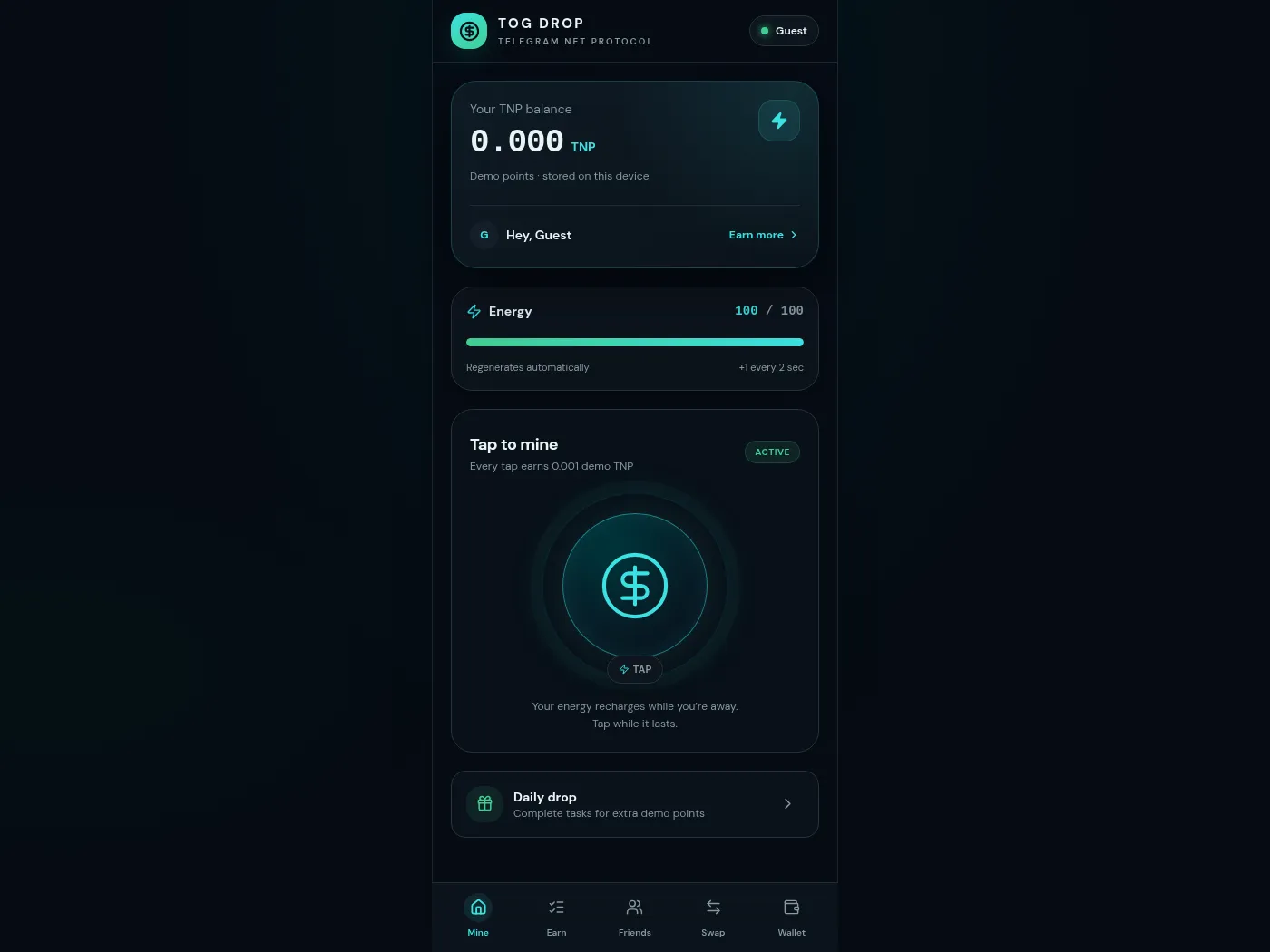 TOG DROP Mini App