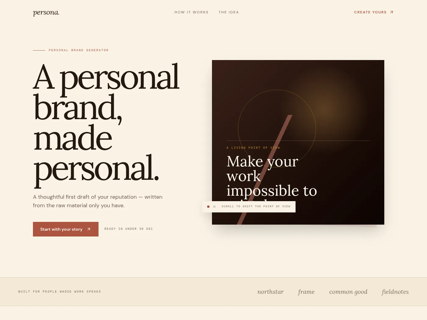 PersonaSite Generator