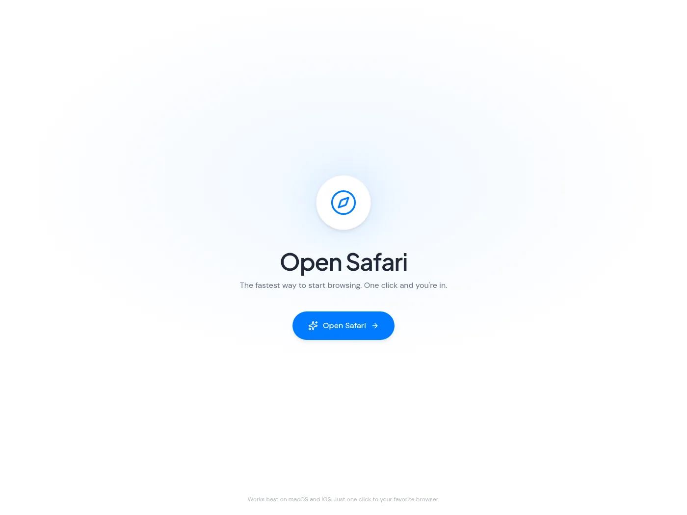 Open Safari Shortcut