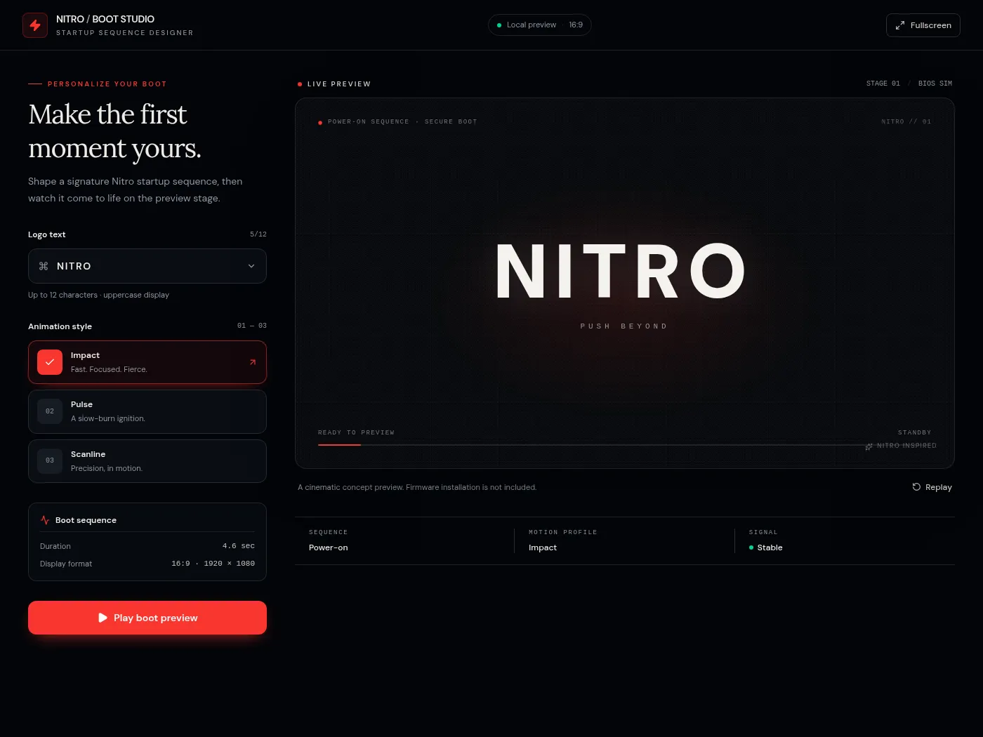 Acer Nitro Boot Logo