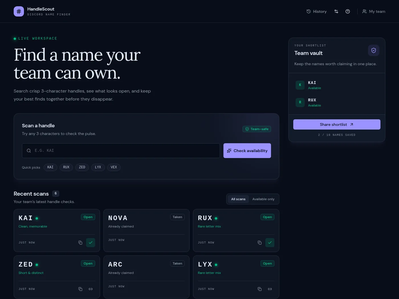 Discord Username Finder