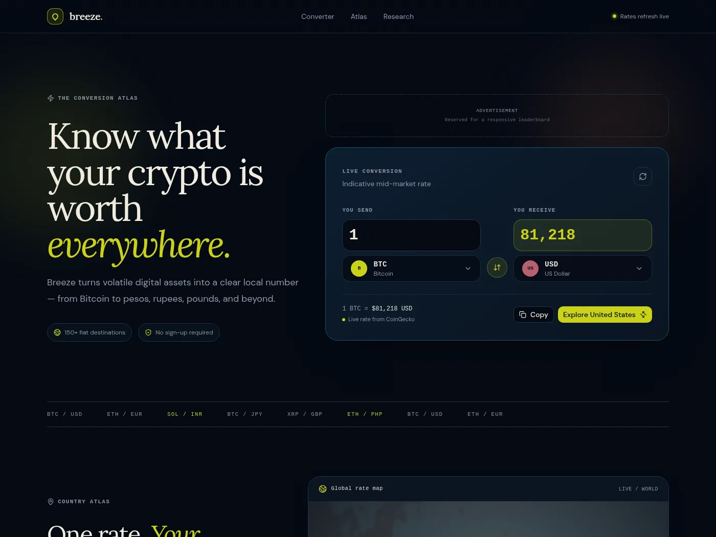 Breeze Crypto Converter