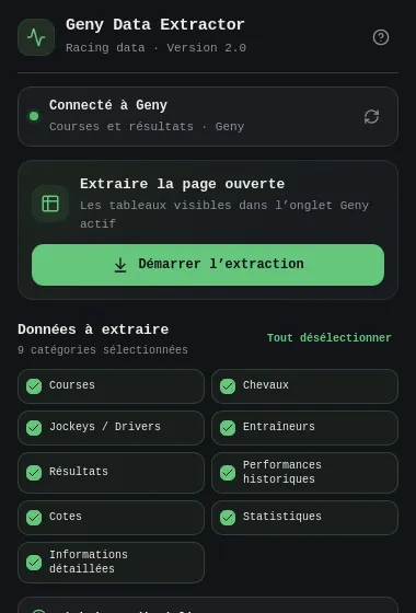 Geny Data Extractor