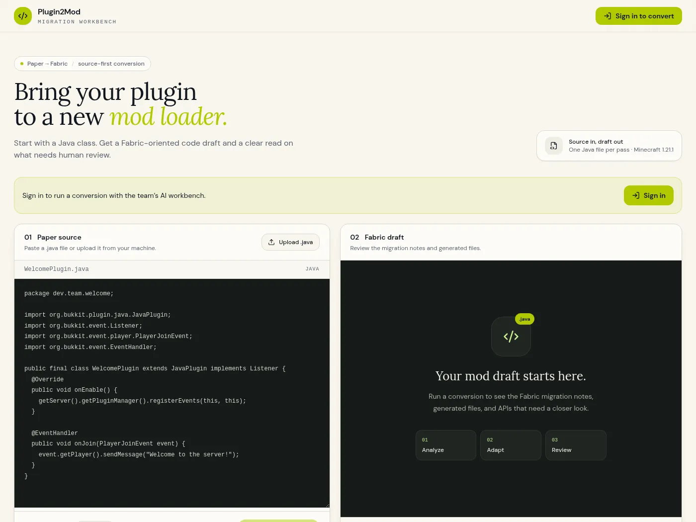 Plugin2Mod Converter