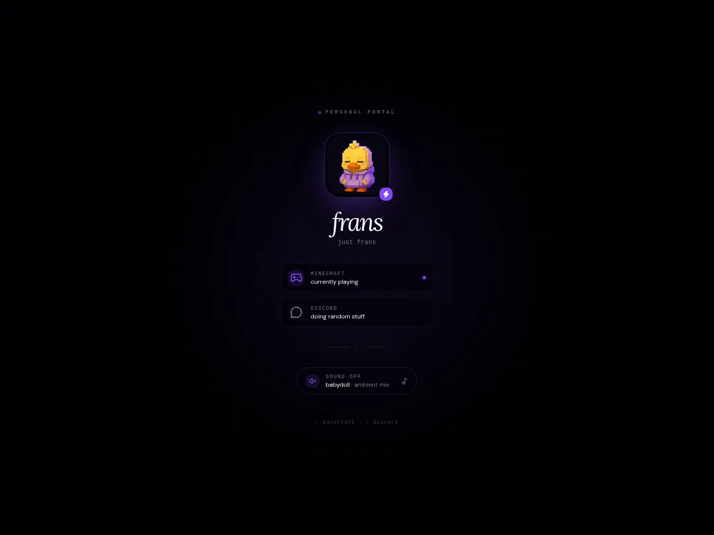 Fransbans Minimal Portal