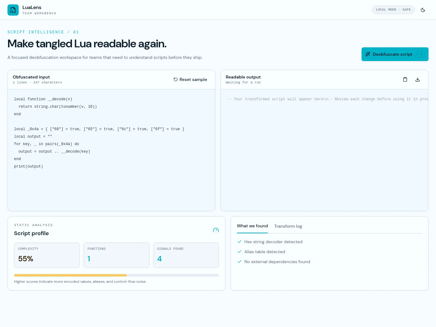 LuaScript Deobfuscator
