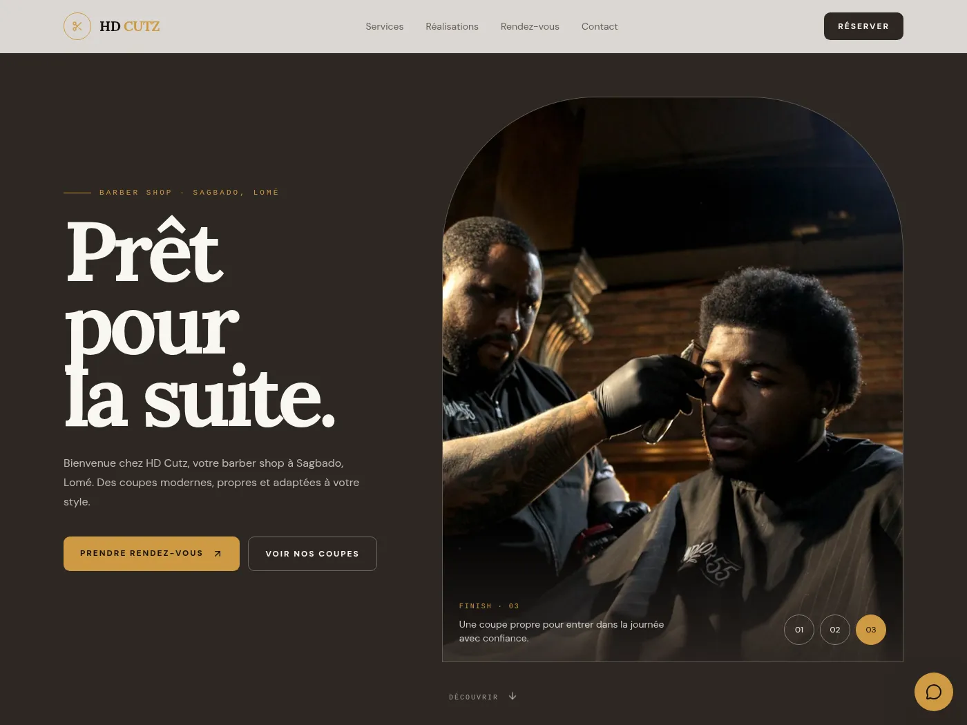 HD Cutz Barber Shop Site