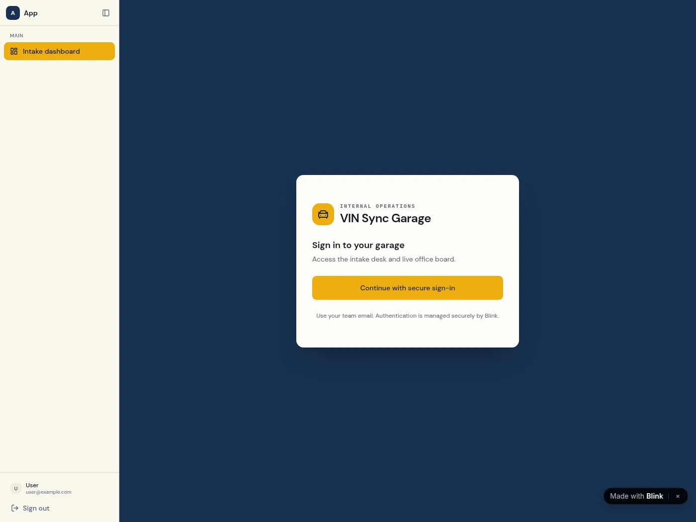 VIN Sync Garage PWA