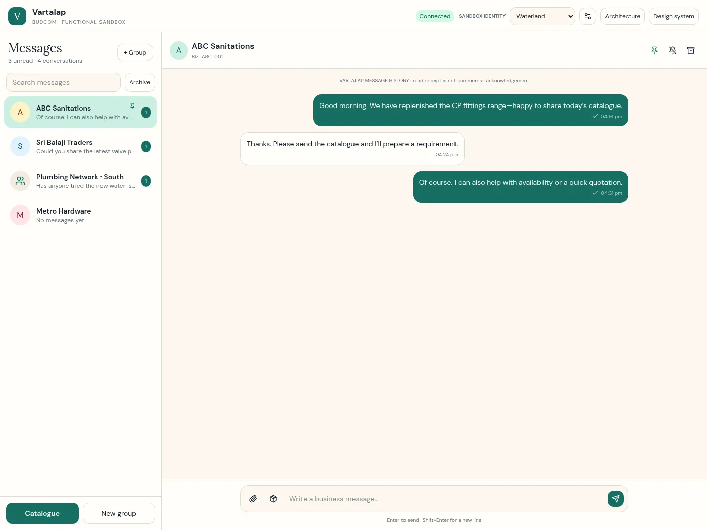 Vartalap Functional Sandbox