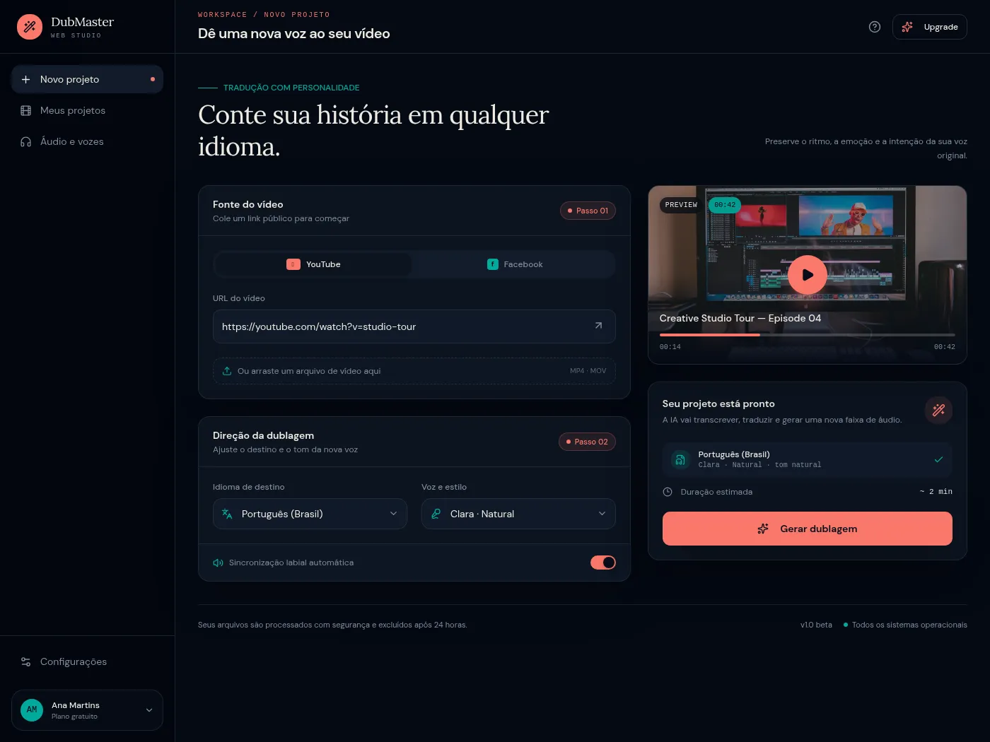 DubMaster Web Studio