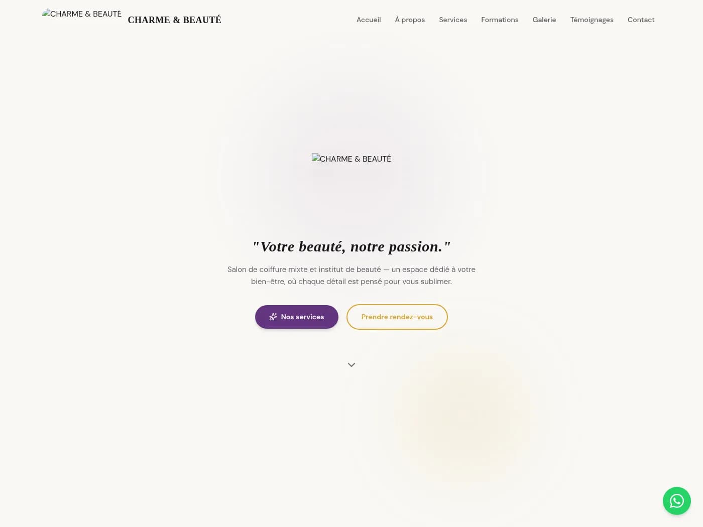 Charme & Beauté Luxe Web