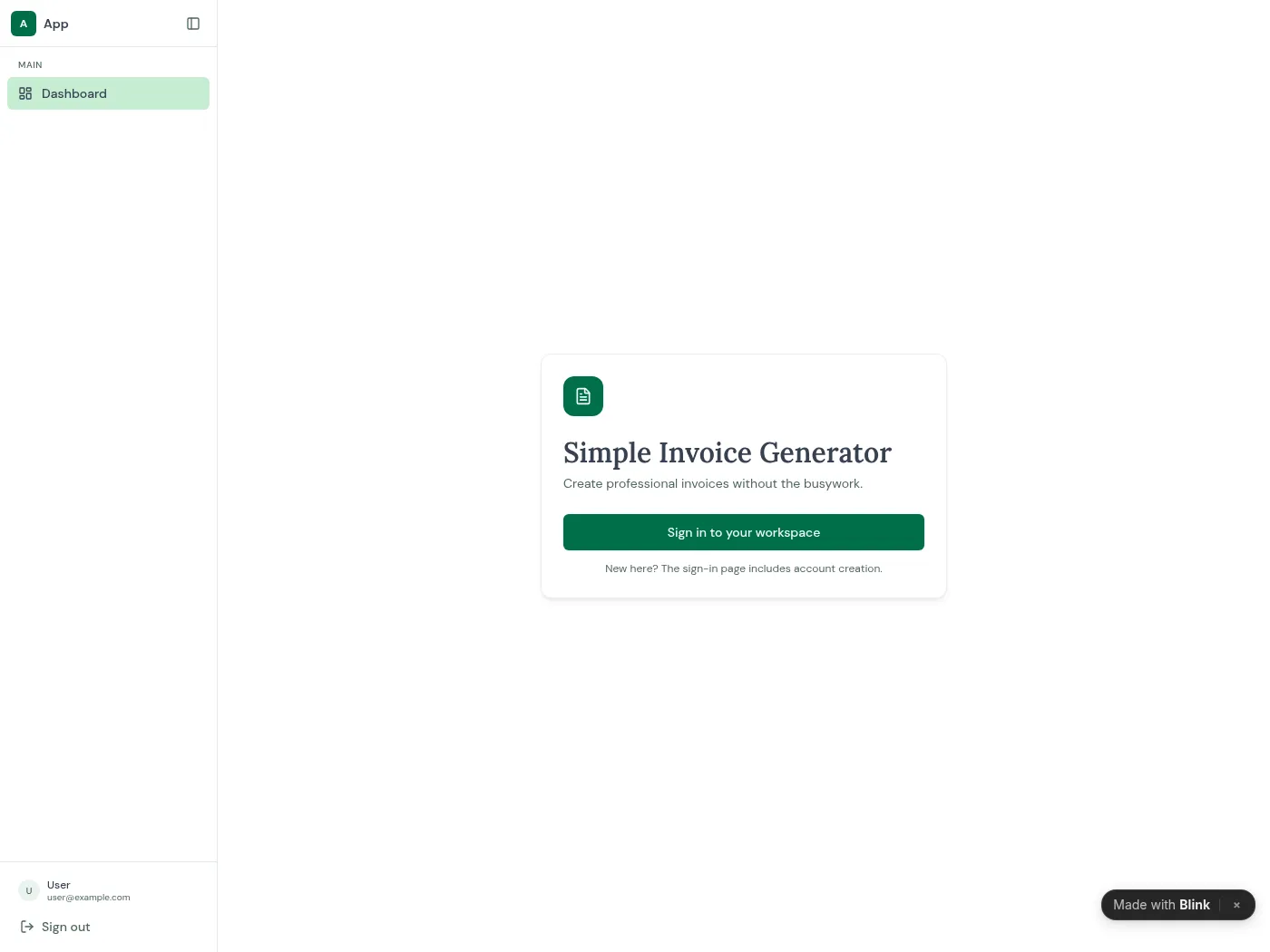 Simple Invoice SaaS