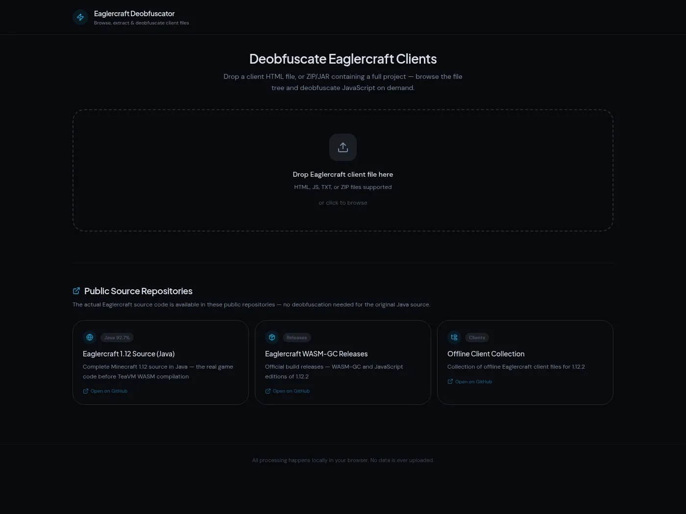 Eaglercraft Deobfuscator