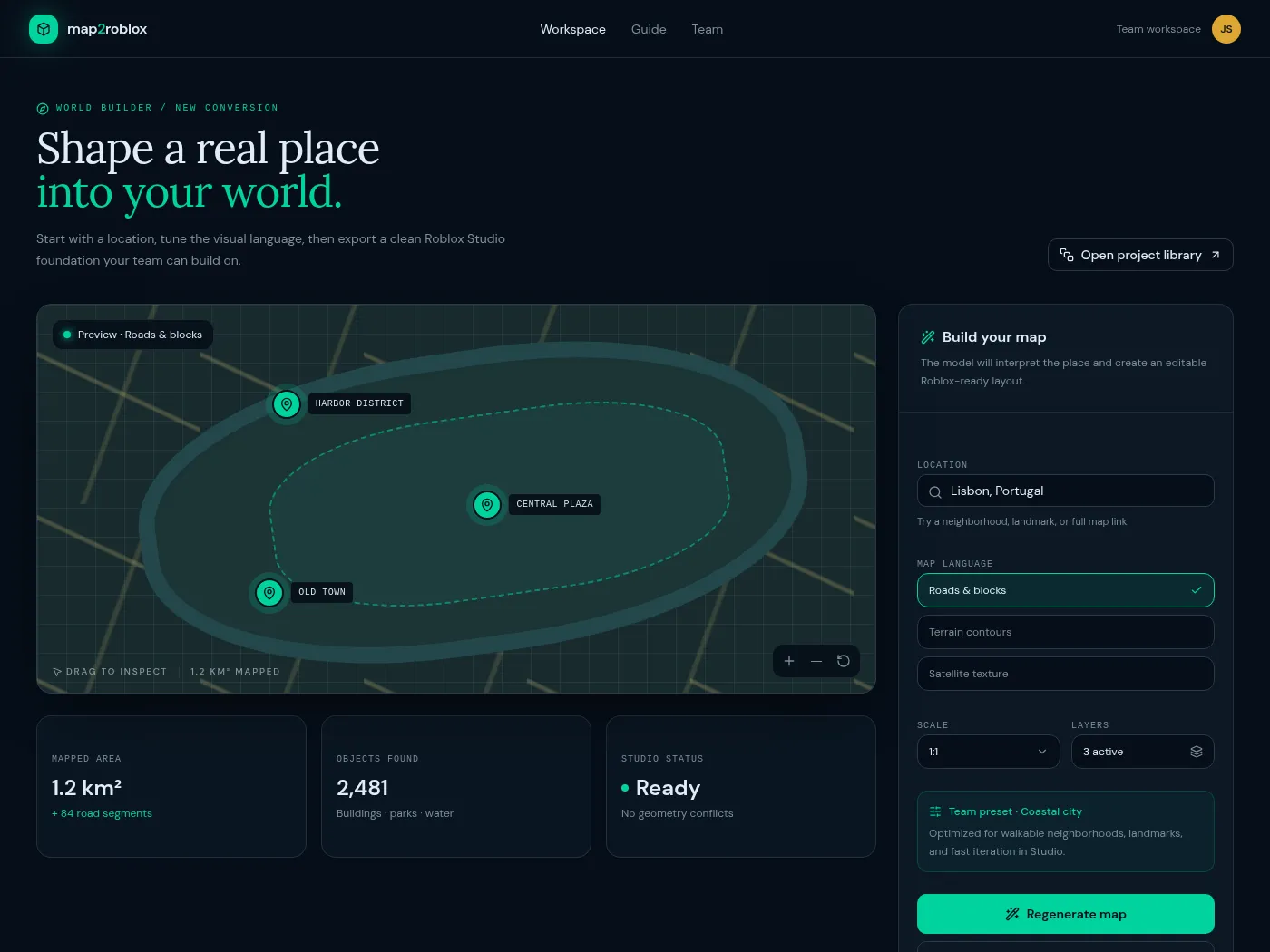 Map2Roblox AI Tool