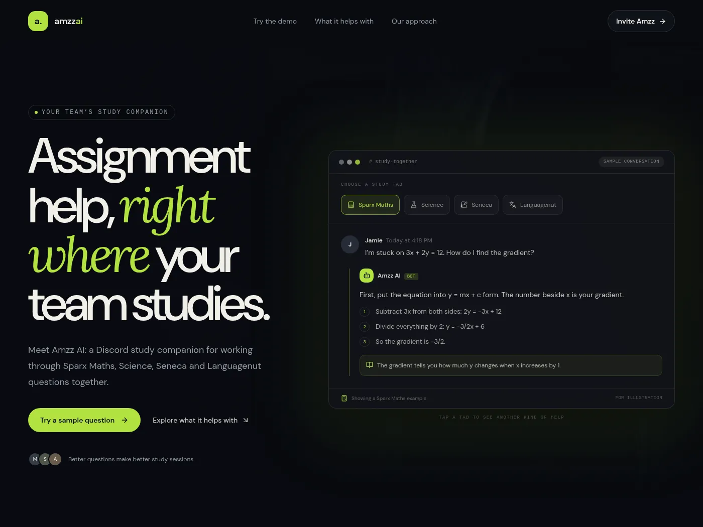 Amzz AI Bot Site