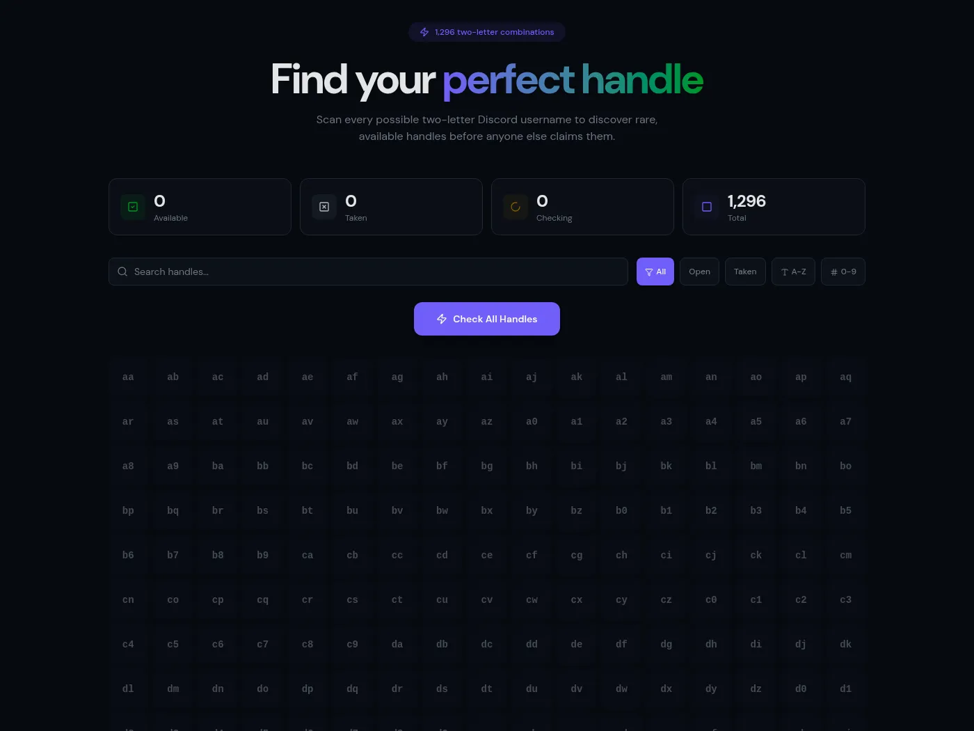 Discord Handle Finder