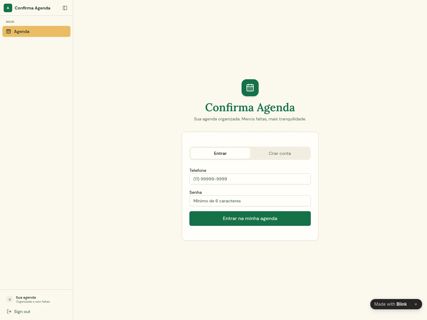 Confirma Agenda Web