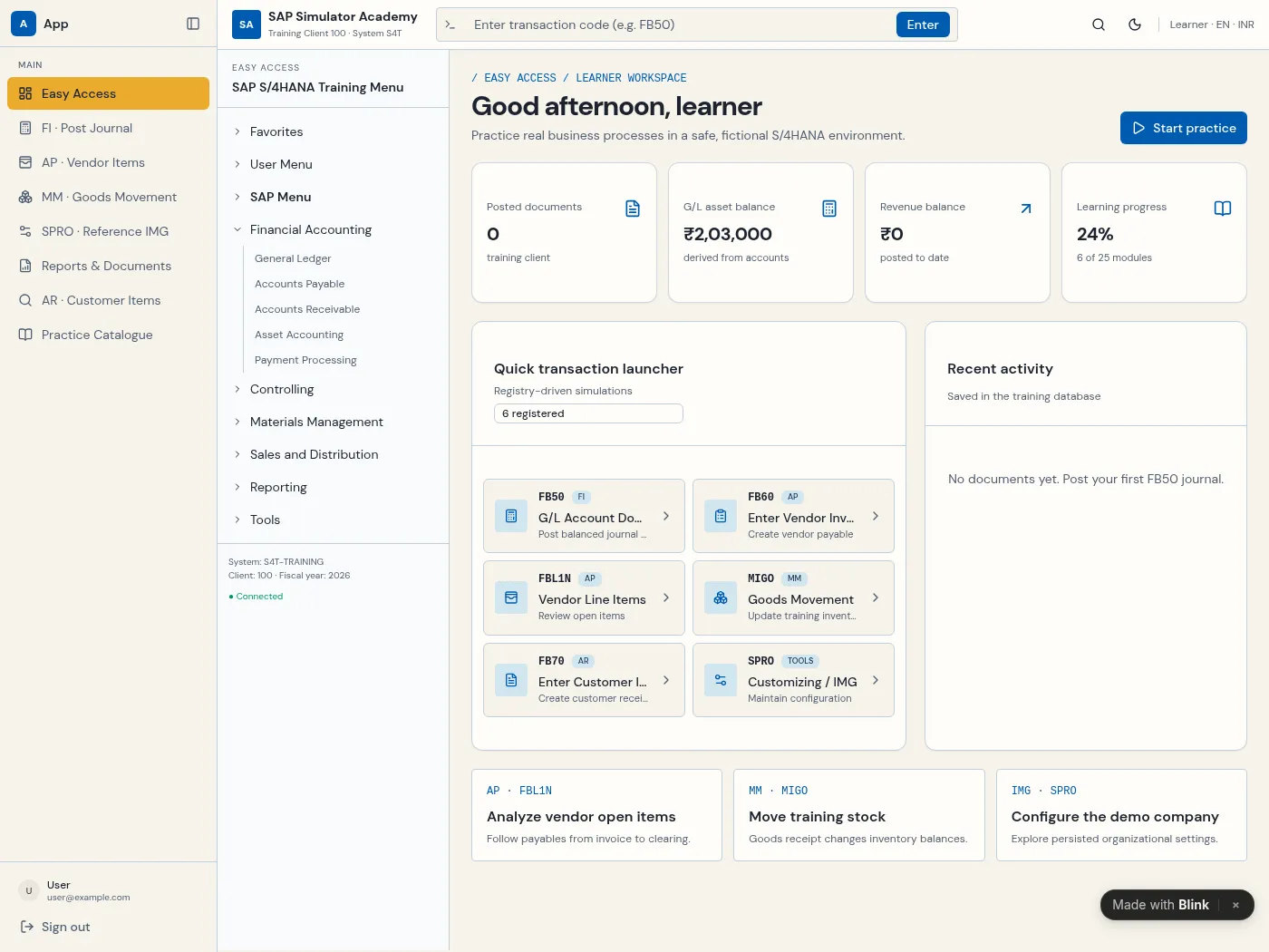 SAP Simulator Academy