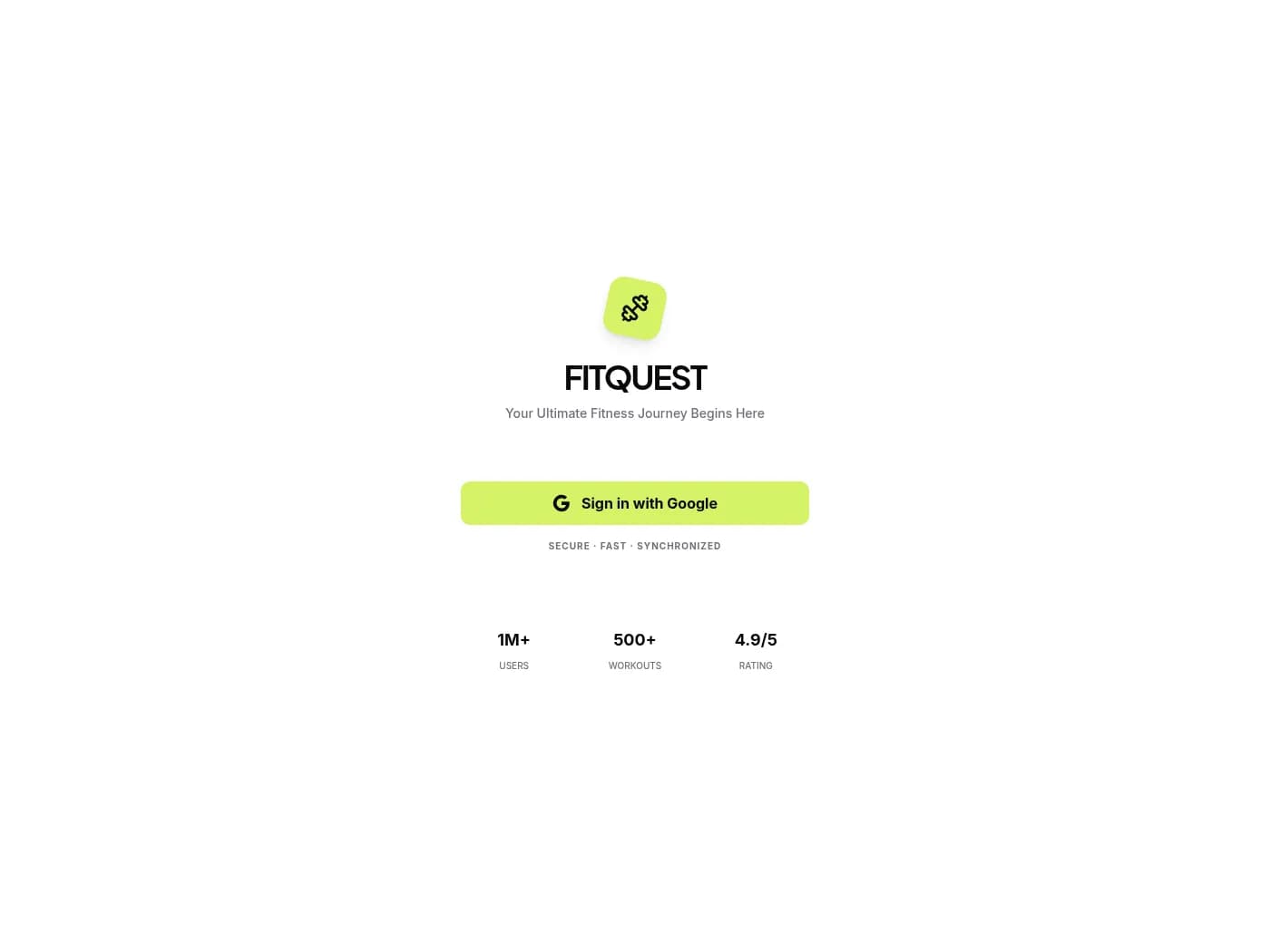 FitQuest Mobile App