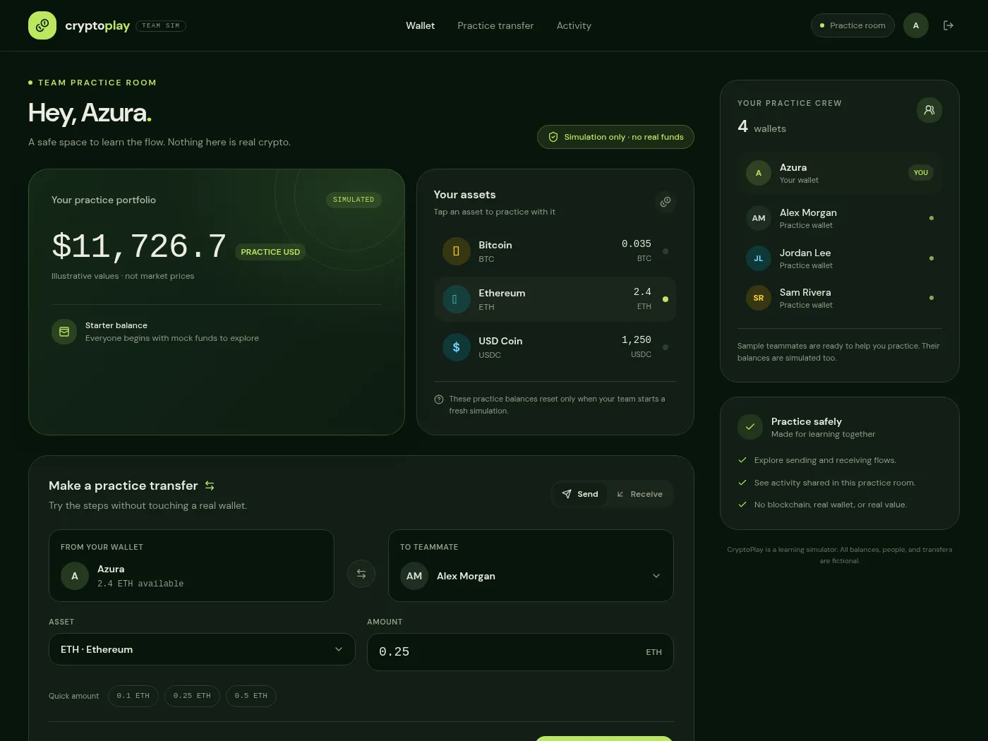 CryptoPlay Simulator