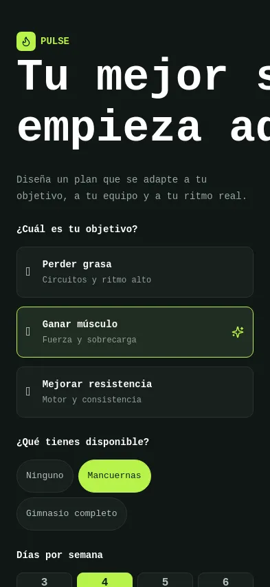 AI Workout Builder